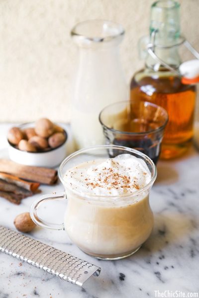 Kahlua Eggnog Cocktail - Rachel Hollis