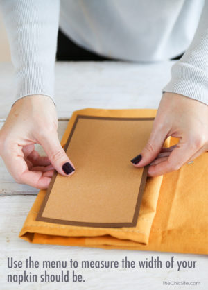 How To Make a Pocket Fold Napkin - Rachel Hollis