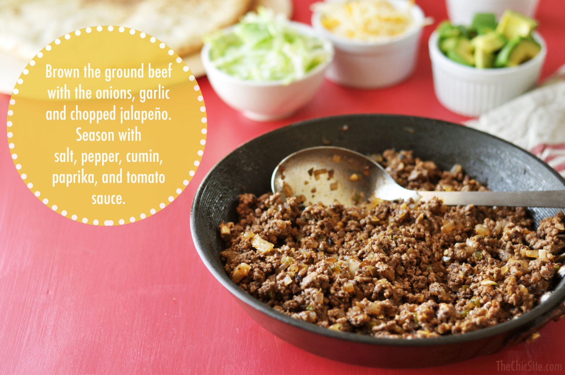 taco ground beef filling - Rachel Hollis