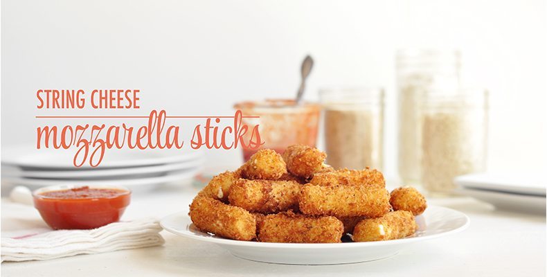 string cheese mozzarella sticks - Rachel Hollis