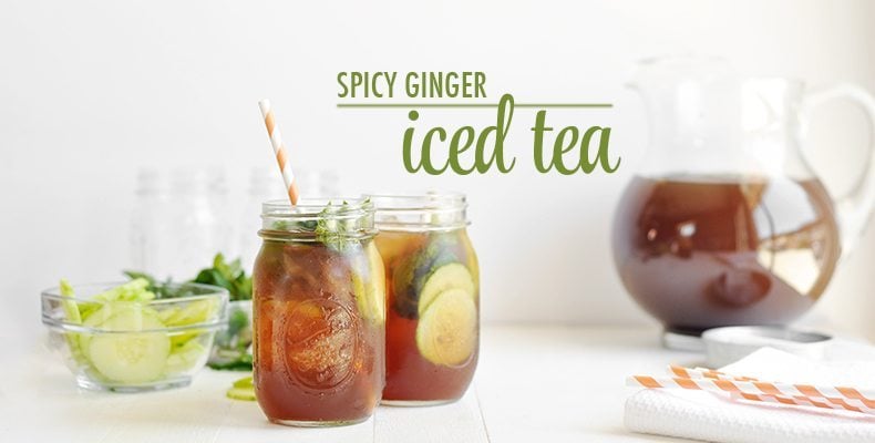 spicy ginger iced tea - Rachel Hollis