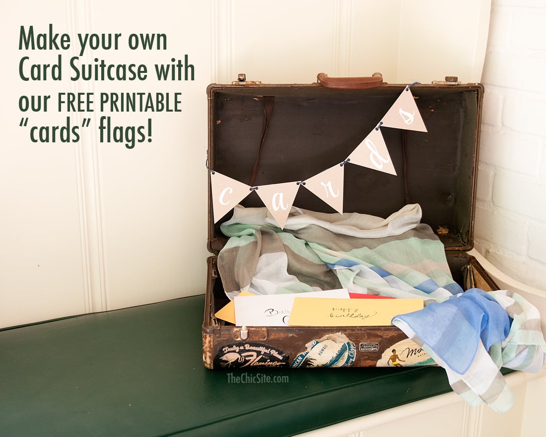 Free Printable Card Suitcase - Rachel Hollis
