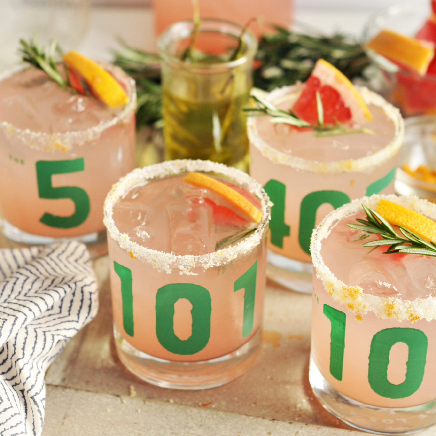 Rosemary Grapefruit Spritzer - Rachel Hollis