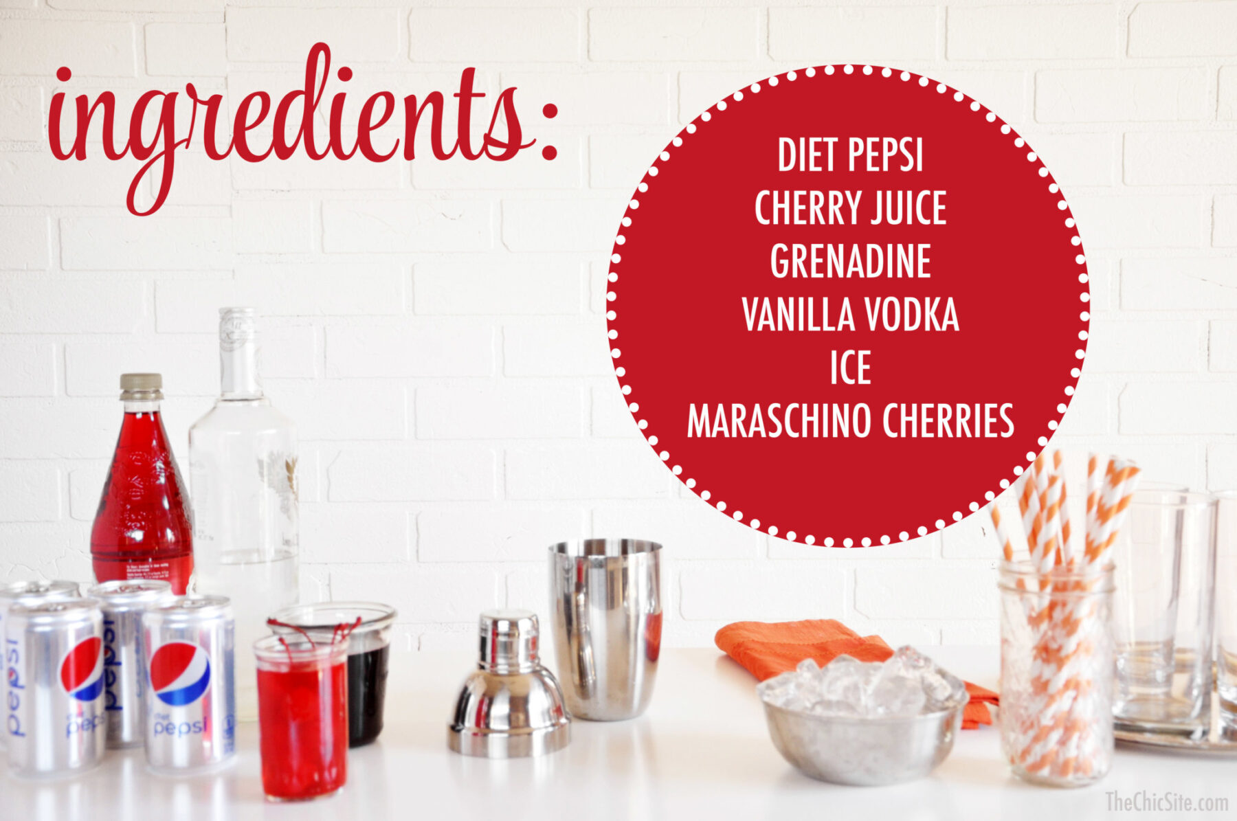 ingredients for pepsi cocktail - Rachel Hollis