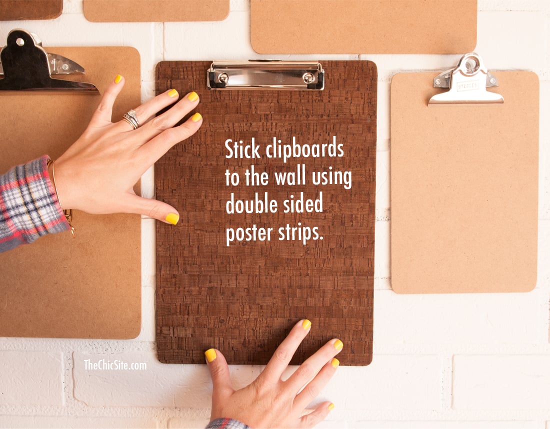 Hang a Clipboard Gallery Wall - Rachel Hollis