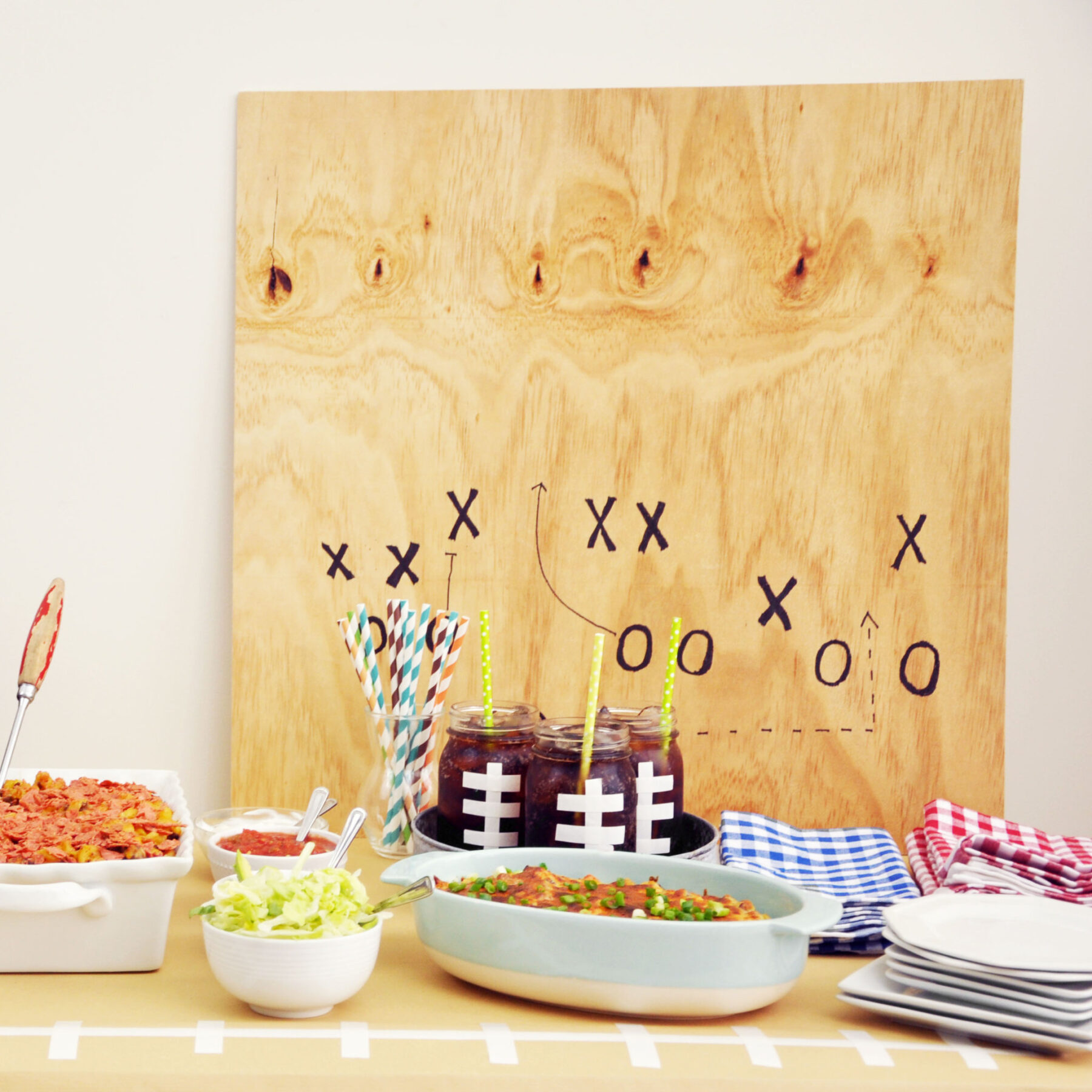 Super Bowl Party Buffet - Rachel Hollis