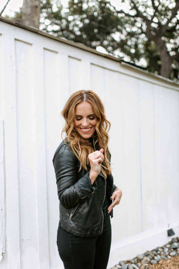 Ways to Style a Leather Jacket - Rachel Hollis